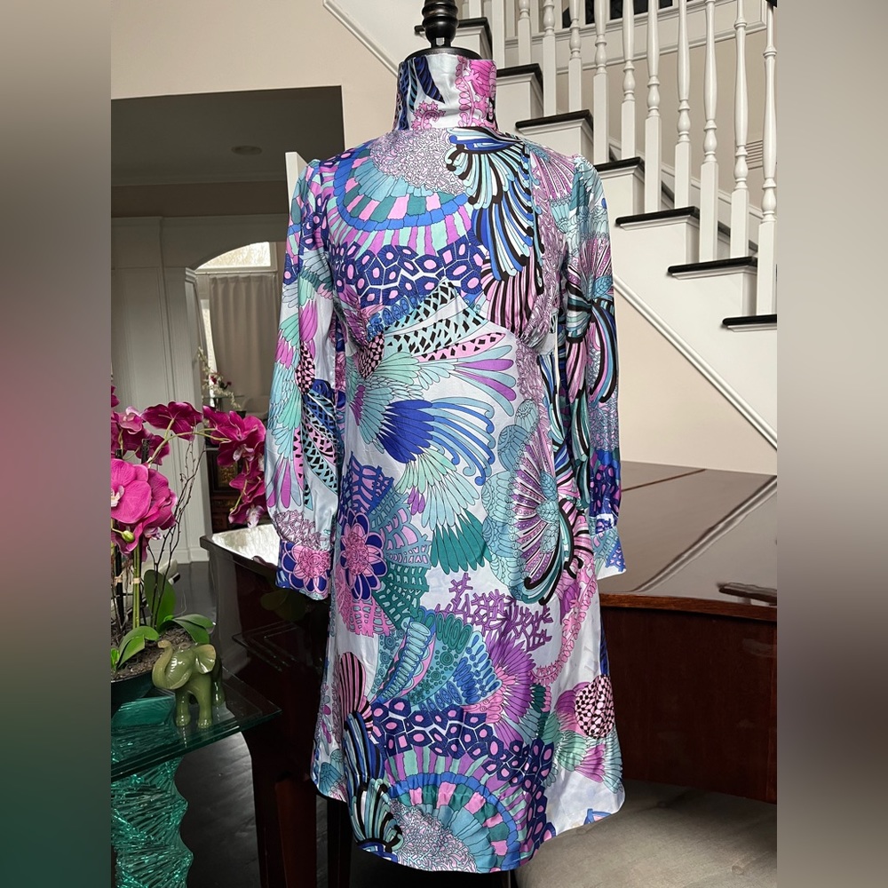 Vintage 70s Gogo Pucci Balloon Sleeve Dress - Gem